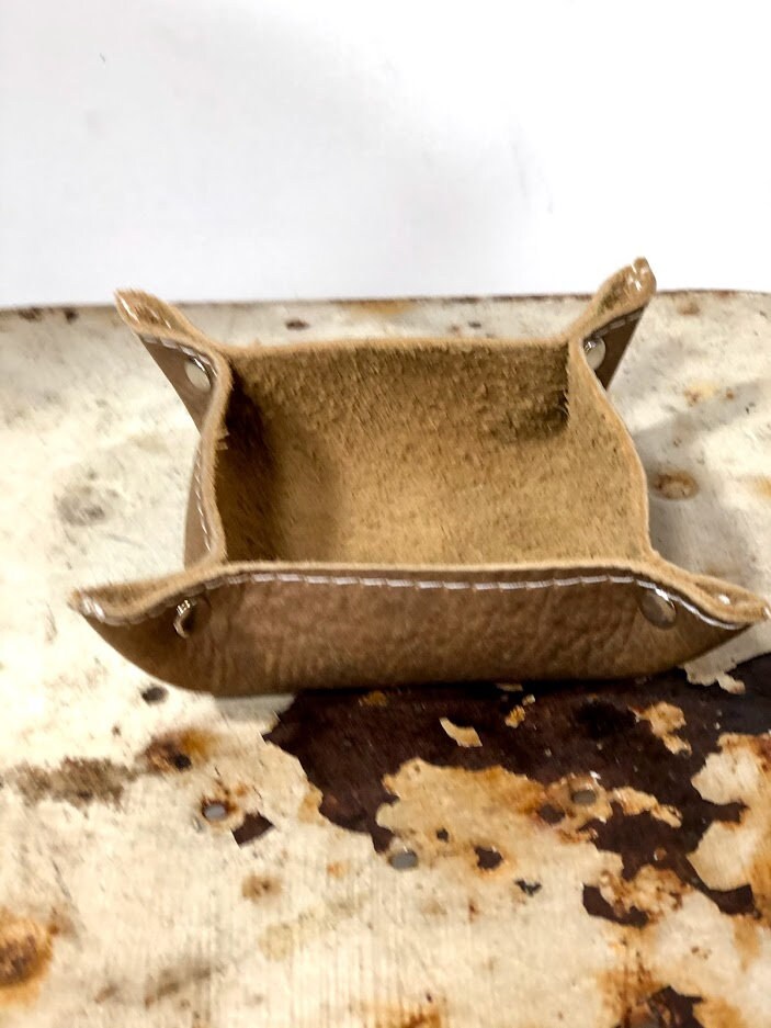 Leather Catch All Tray, Men's Christmas Gift, Personalized Gift ...