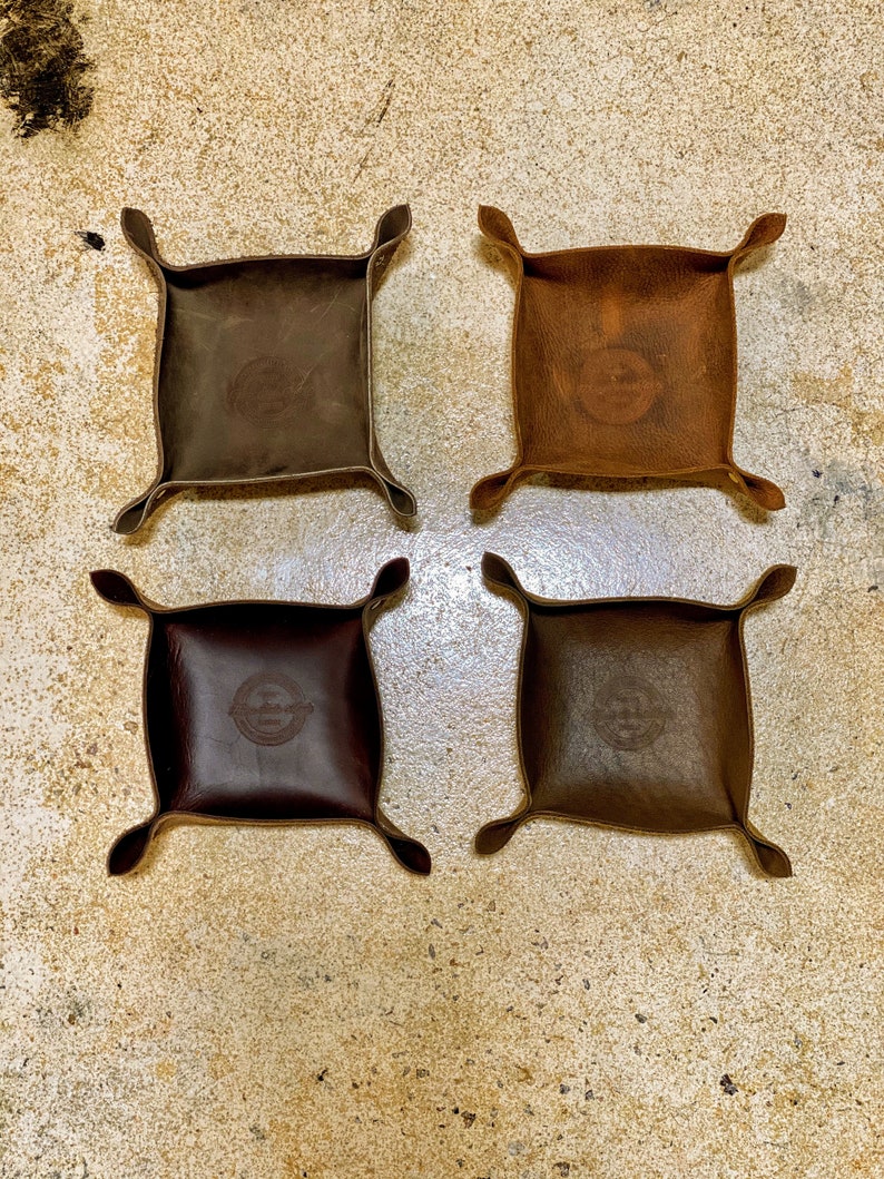 Leather Catch All Tray, Men's Christmas Gift, Personalized Gift ...
