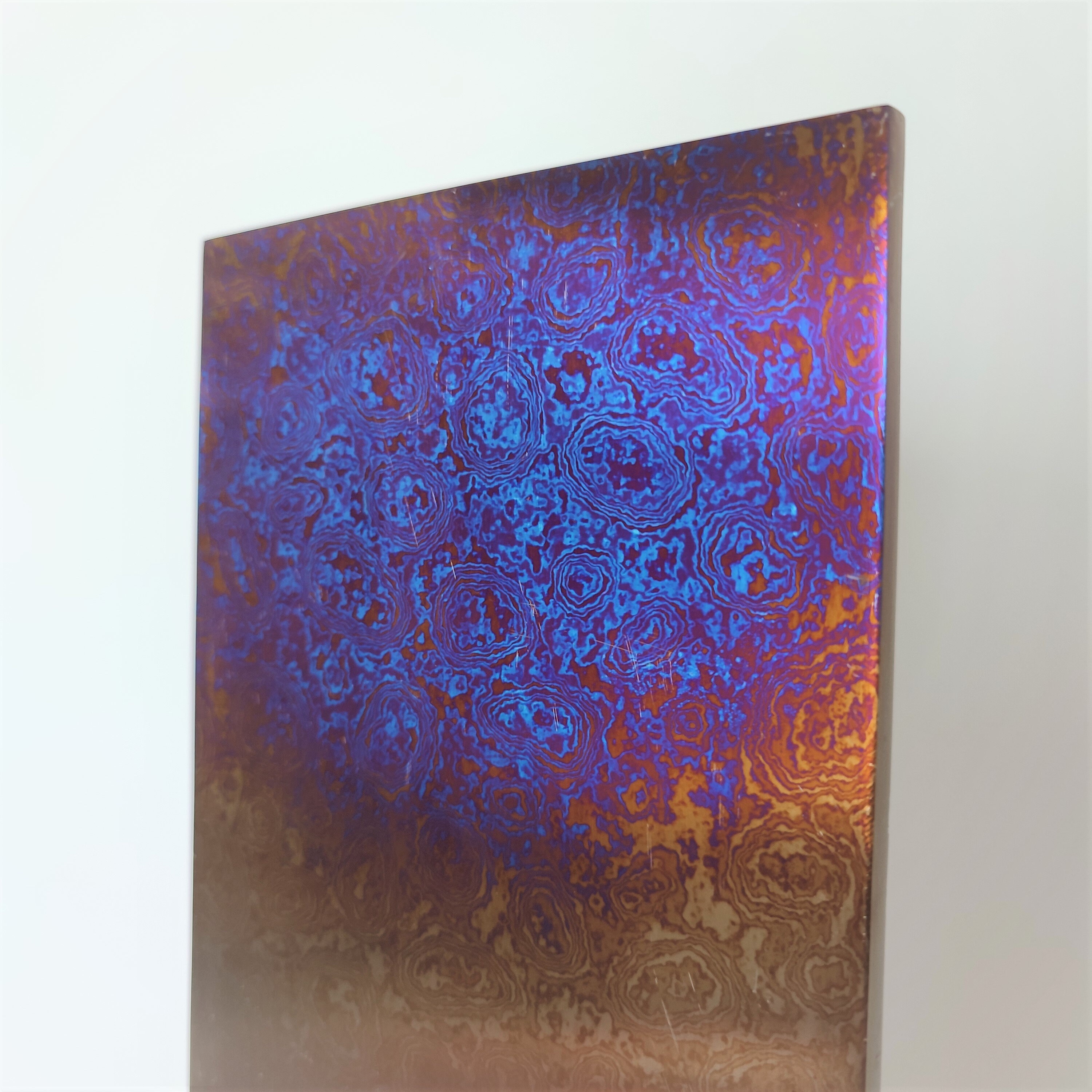 Titanium Damascus Plate / Flat Bar 3 Alloys Cell Pattern. - Etsy