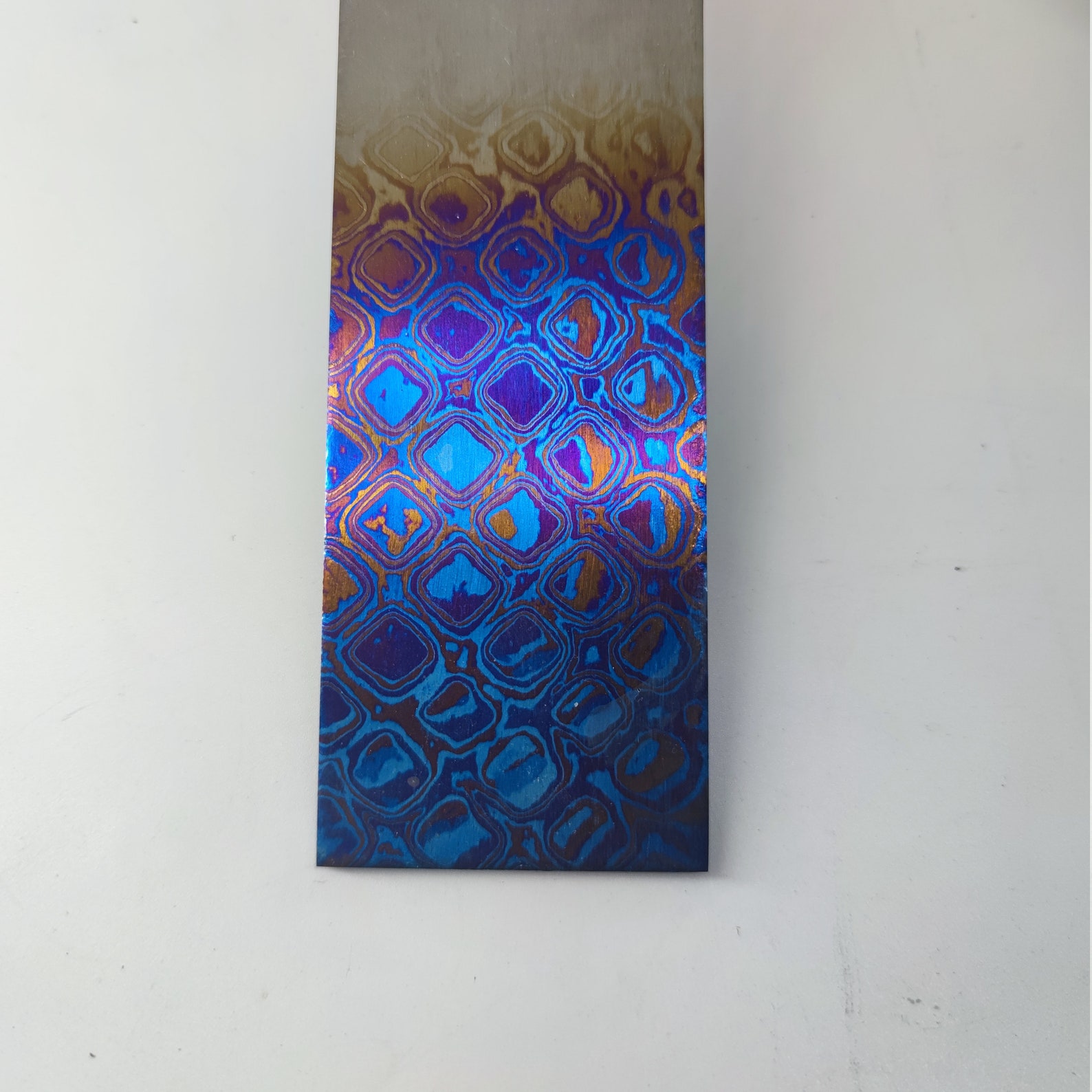 Titanium Damascus Plate / Flat Bar 3alloys Square Pattern. | Etsy