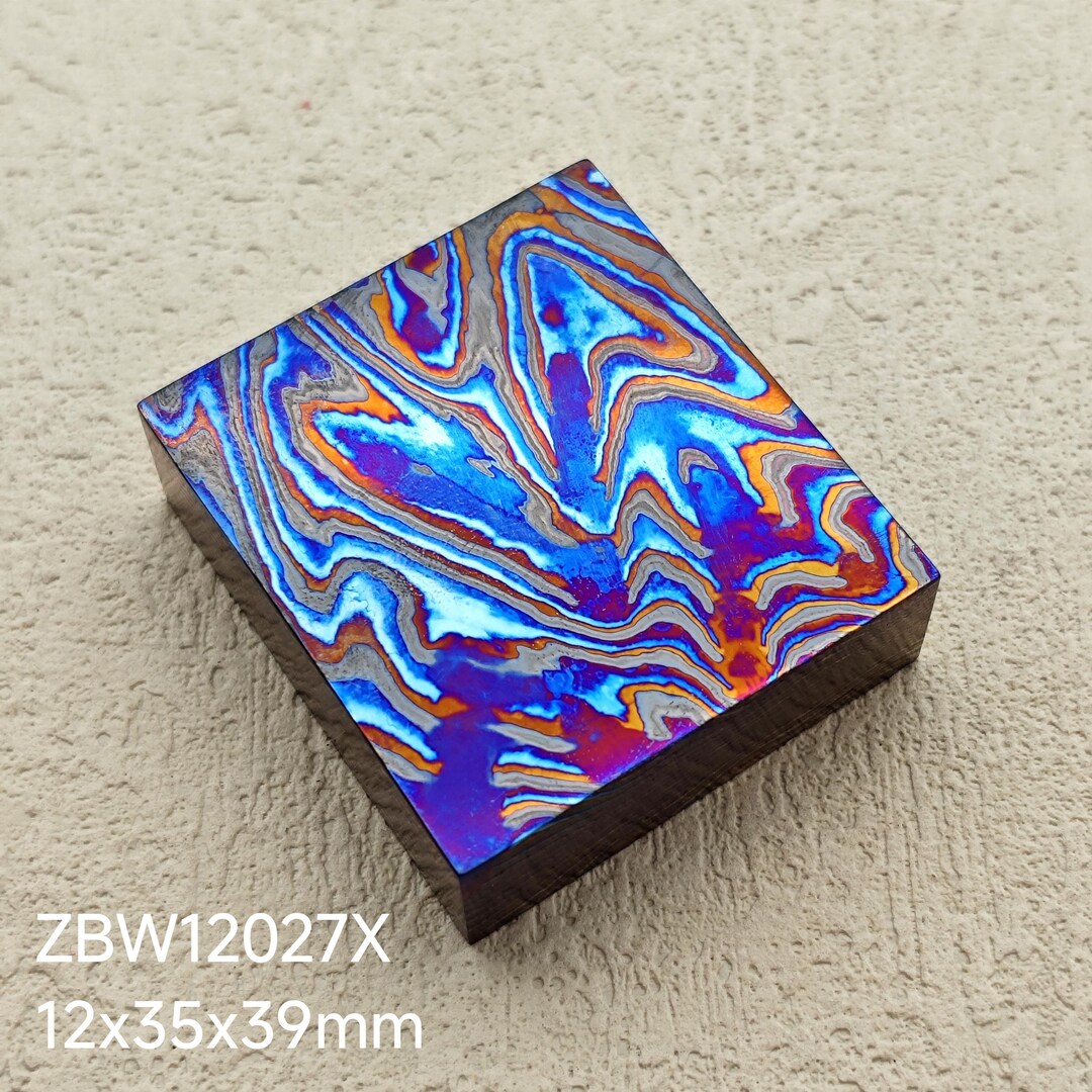 Zircuti Sheet Plate / Flat Bar , 4alloys, Wave Pattern. Exotic Material ...