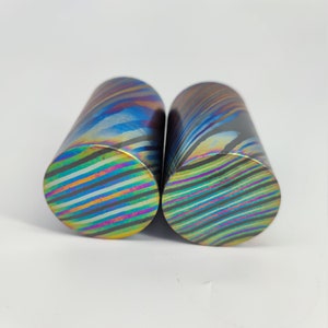 Zircuti Rod 4 Alloys,2"(50mm) Diameter,(black Ti Damascus Rod)size ...