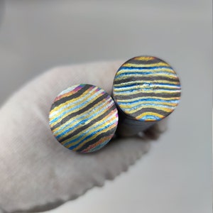 Zircuti Rod 4 Alloys,1"(25mm) Diameter,(black Ti Damascus Rod)size ...