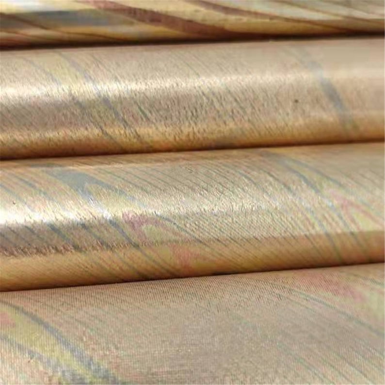 Mokume Rod/ Round Bar Customized 3 Alloys Twist Pattern. | Etsy
