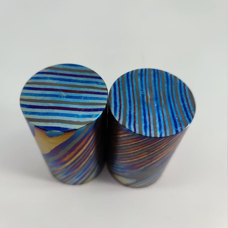 Zircuti Rod 4 Alloys,2"(50mm) Diameter,(black Ti Damascus Rod)size ...