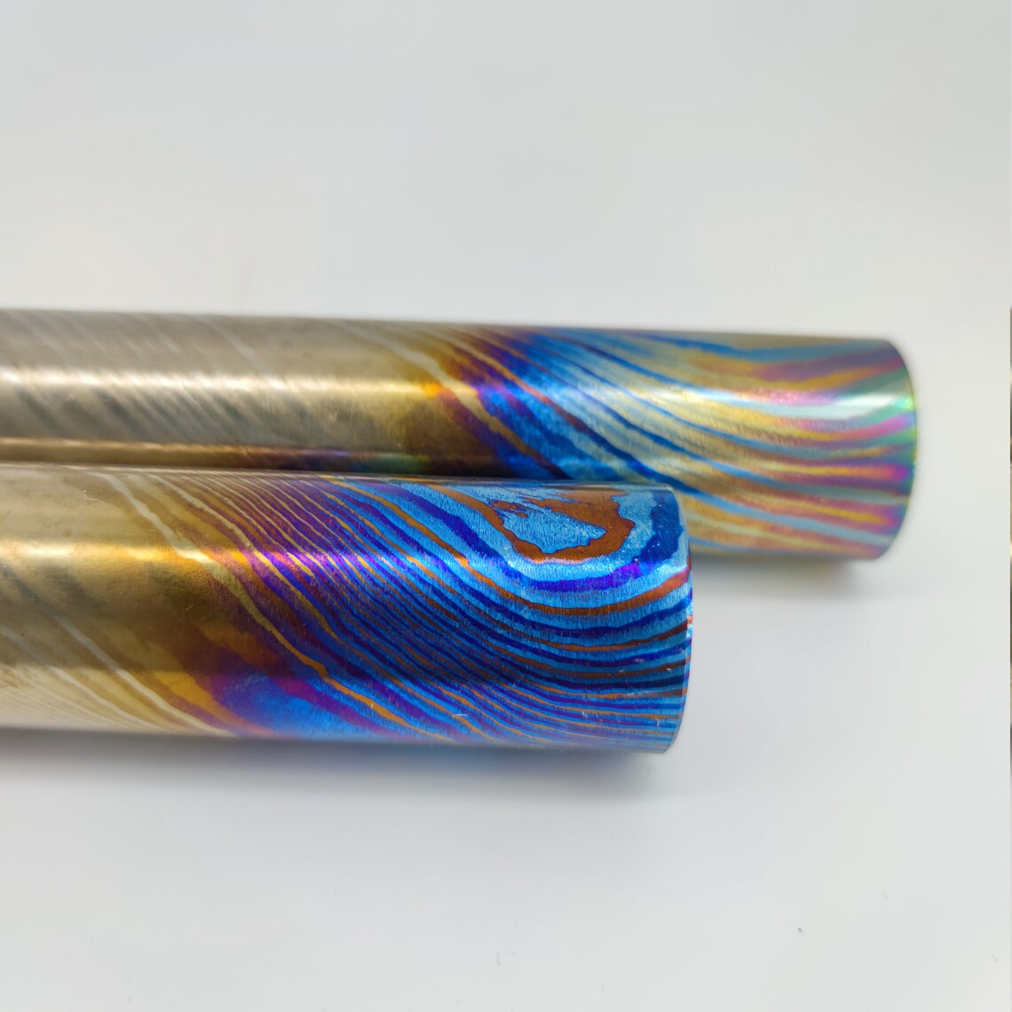 Titanium damascus rod ti damascus rod3 | Etsy