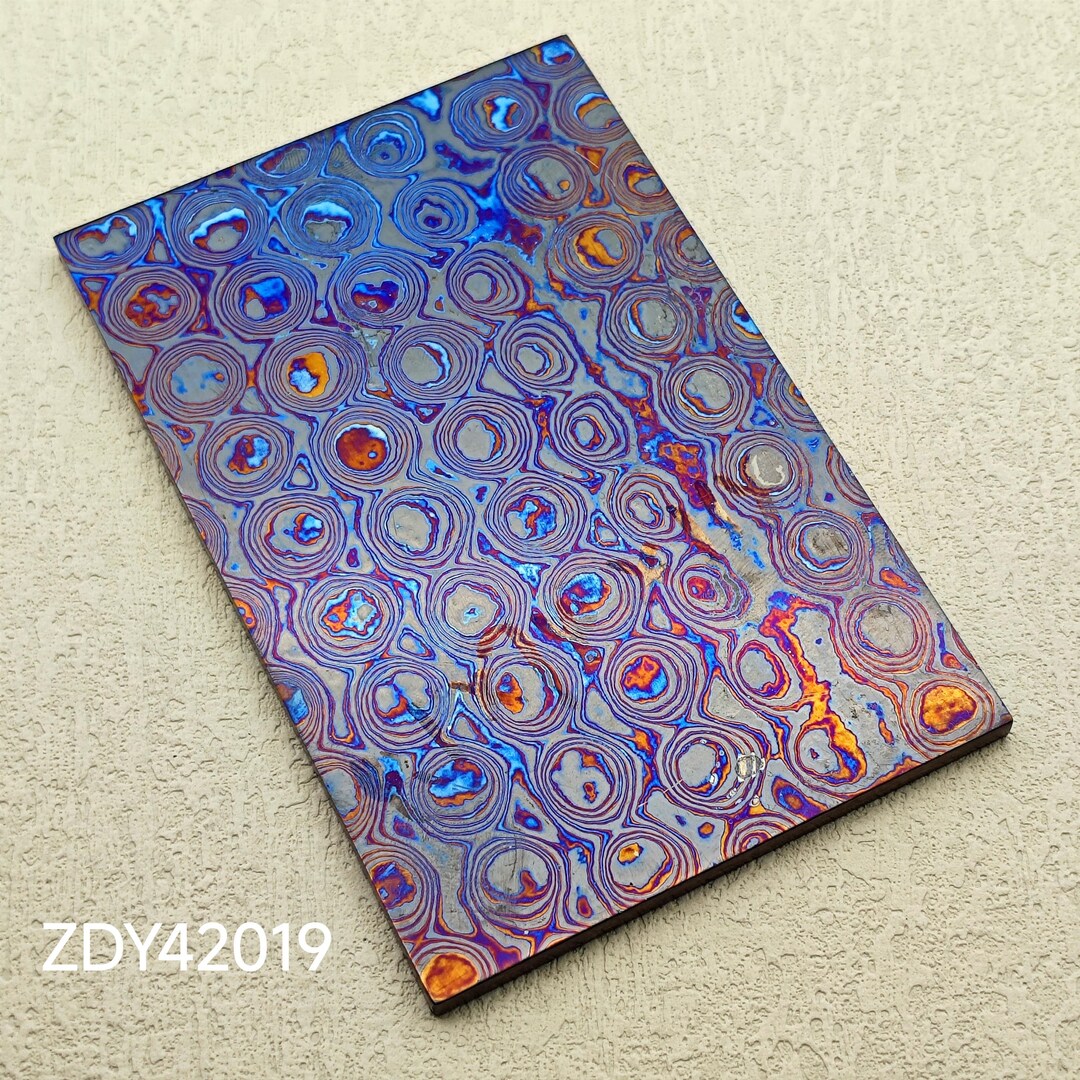 Zircuti Twist Plate: Raindrop Pattern Exotic Metal - Knife Scales ...