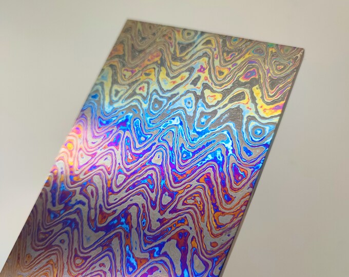 Zircuti Plate / Flat Bar 4alloys, Wave Pattern. Exotic Material for ...