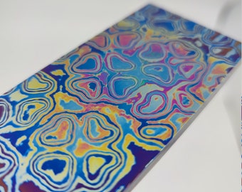Titanium Damascus Plate / Flat Bar 3alloys Wave Pattern. | Etsy