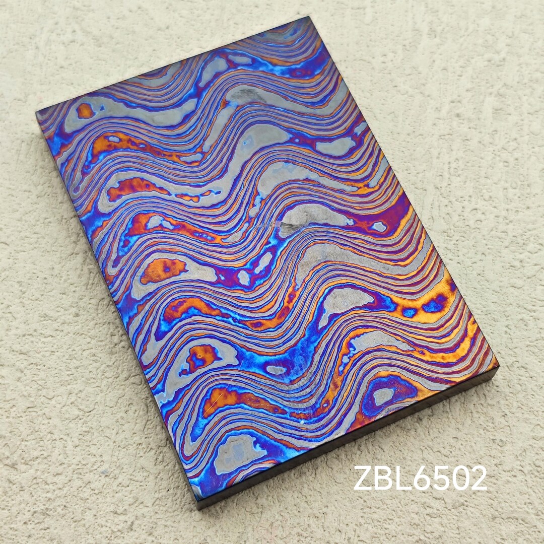 Zircuti Sheet Plate / Flat Bar , 4alloys, Wave Pattern. Exotic Material ...