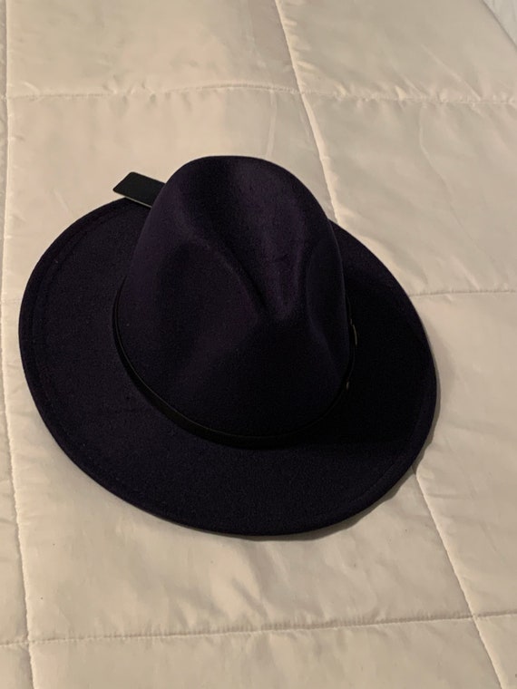 Navy Blue Red Bottom Hat | Etsy