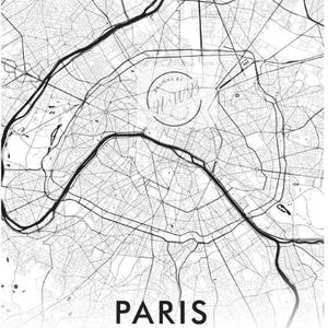 City Map Prints Set – Paris, London, Las Vegas – Printable Wall Art ...