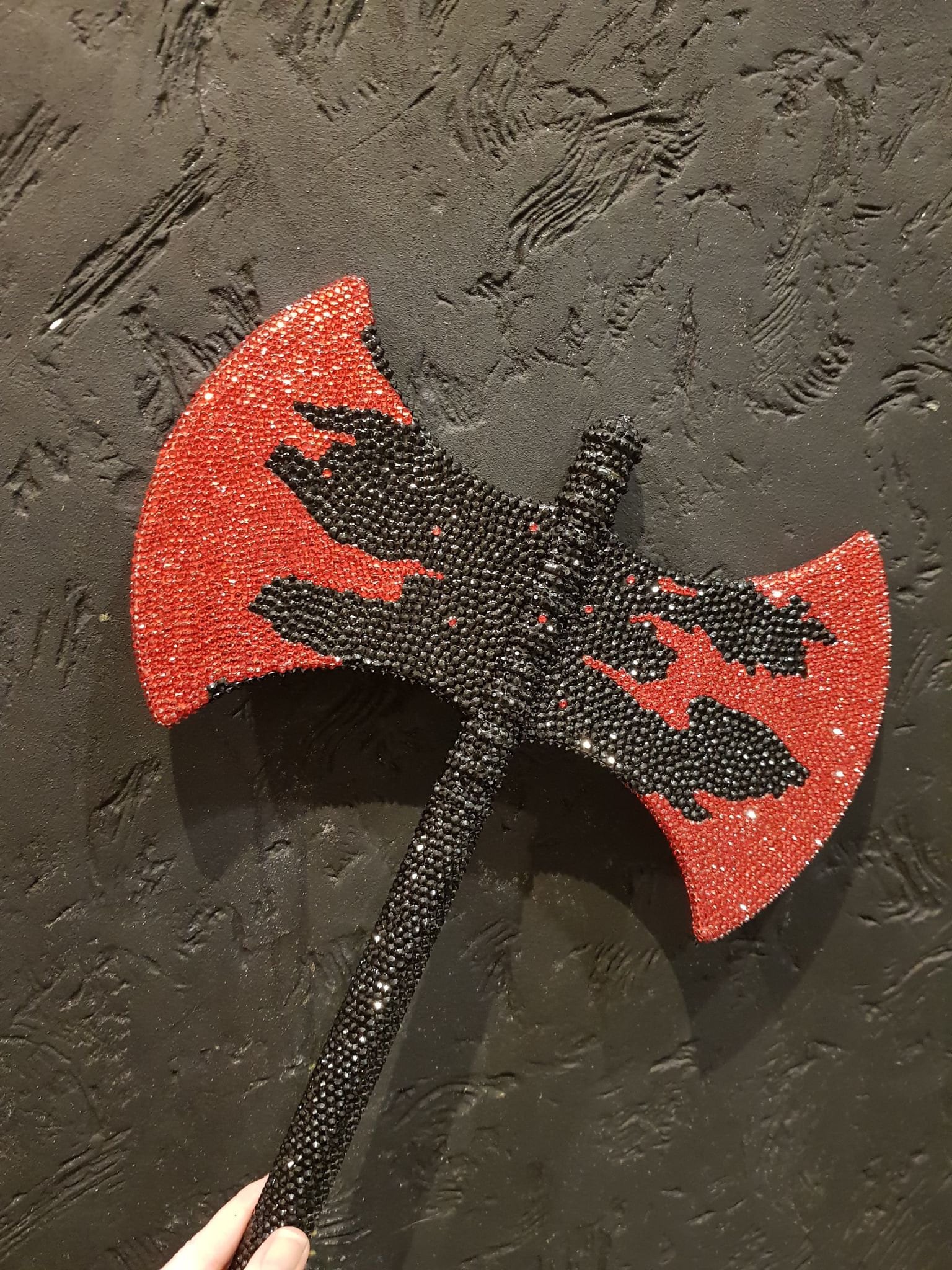 Double Sided Red Axe