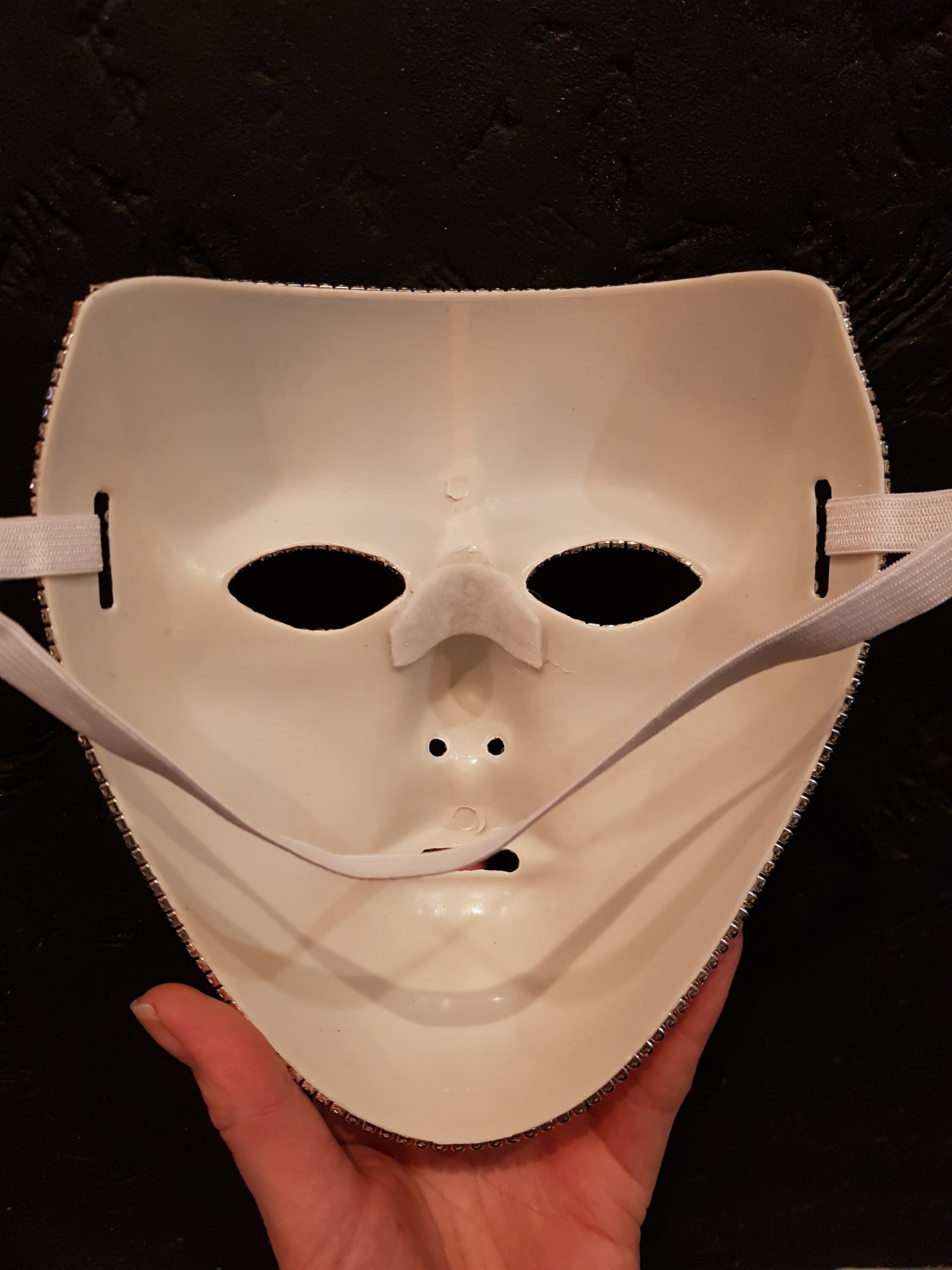Full Face Maskcrystal Mask. Burning Man Rhinestoned - Etsy