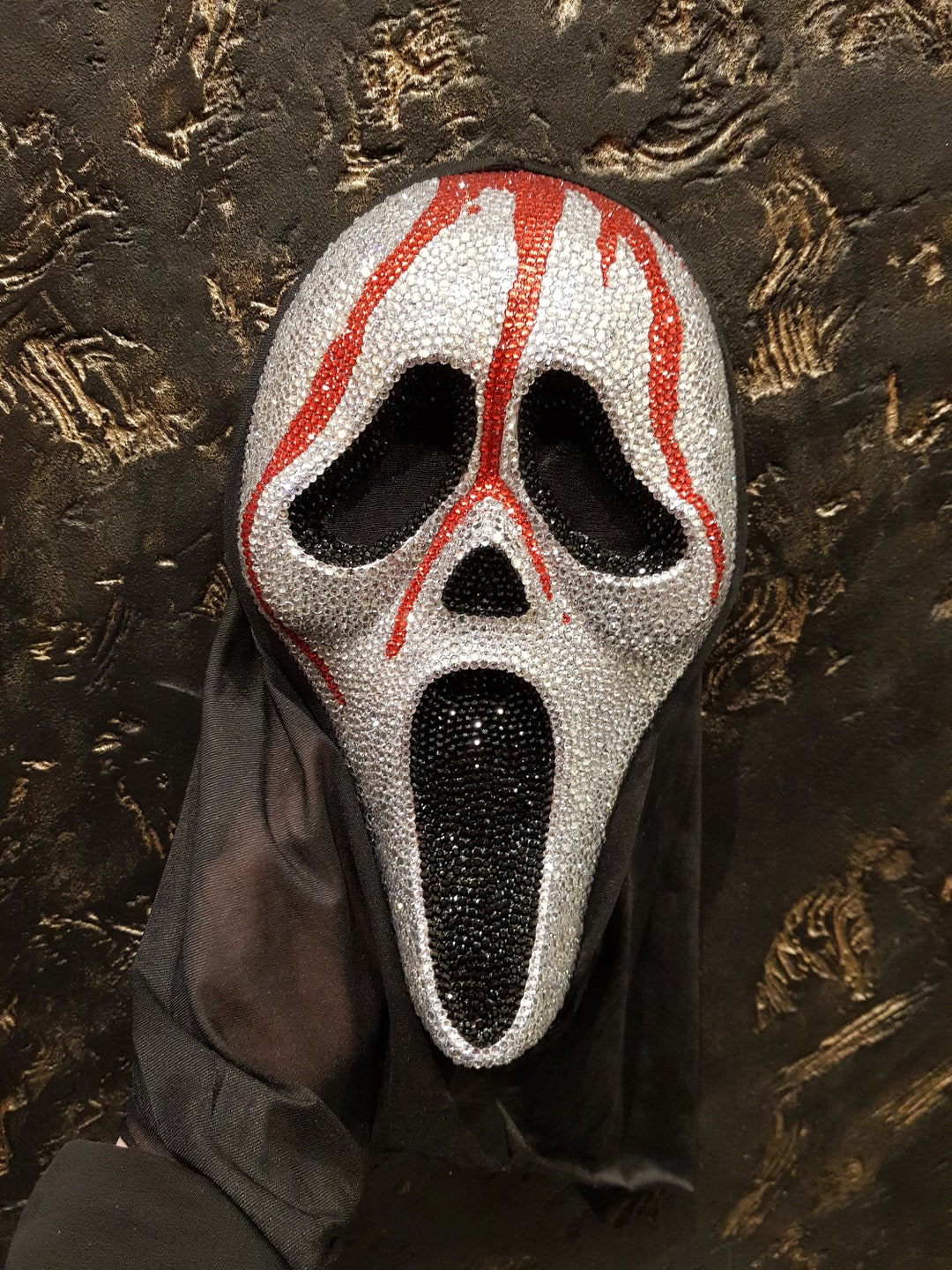 Crystalized Bloody Scream Ghostface Mask - Etsy Portugal