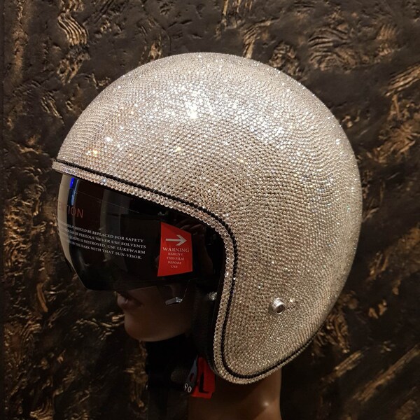 Motorcycle Bling Helmet - Etsy