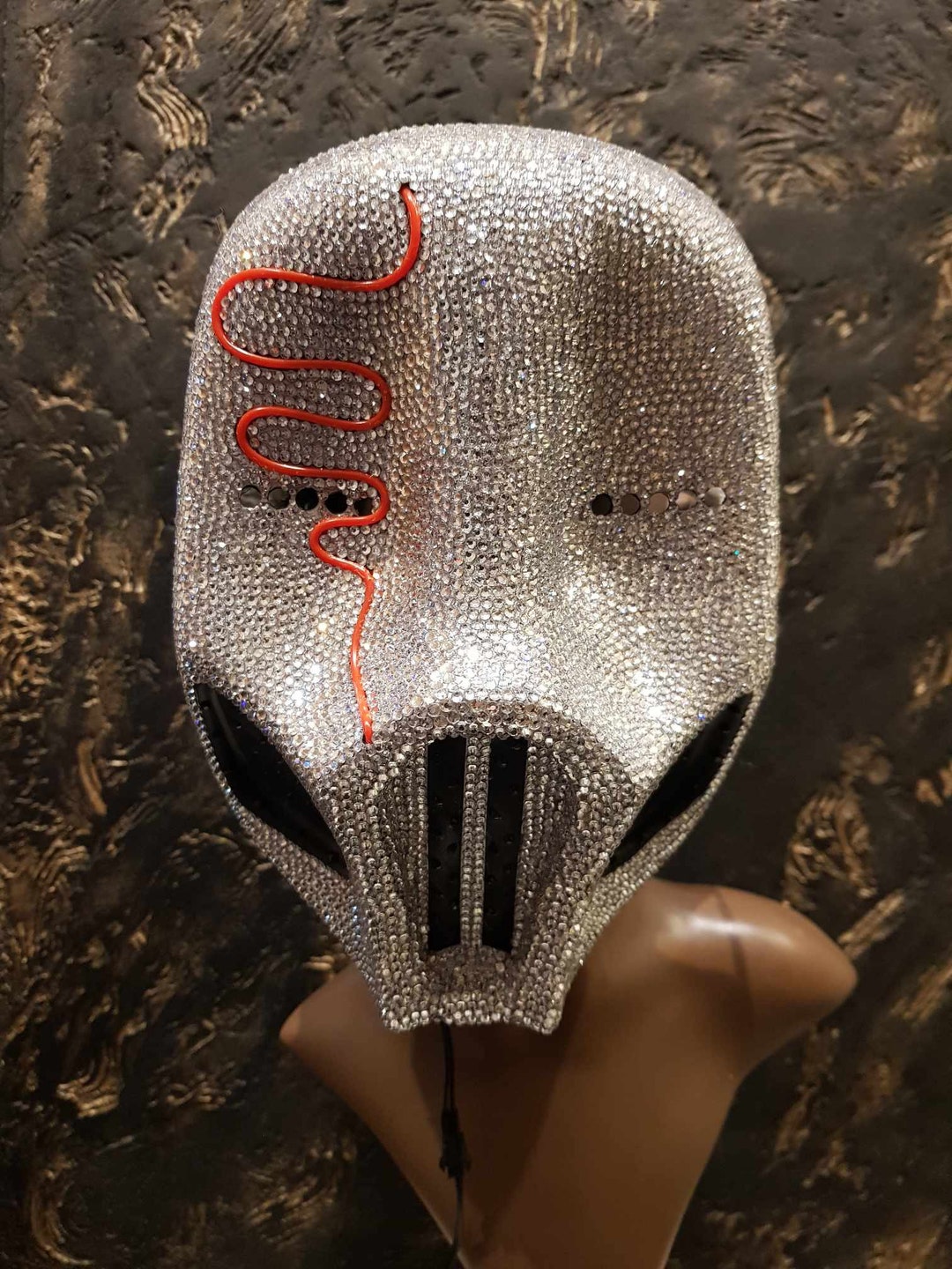 Crystalized Sickick Dj Mask Sick Mask With Light - Etsy UK