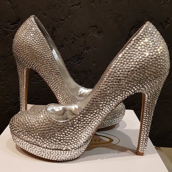 Crystal Bridal Shoes - Etsy