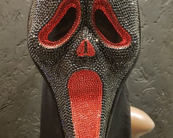 Bling Scream Mask Ghost Face Halloween Crystal Unique Cosplay - Etsy