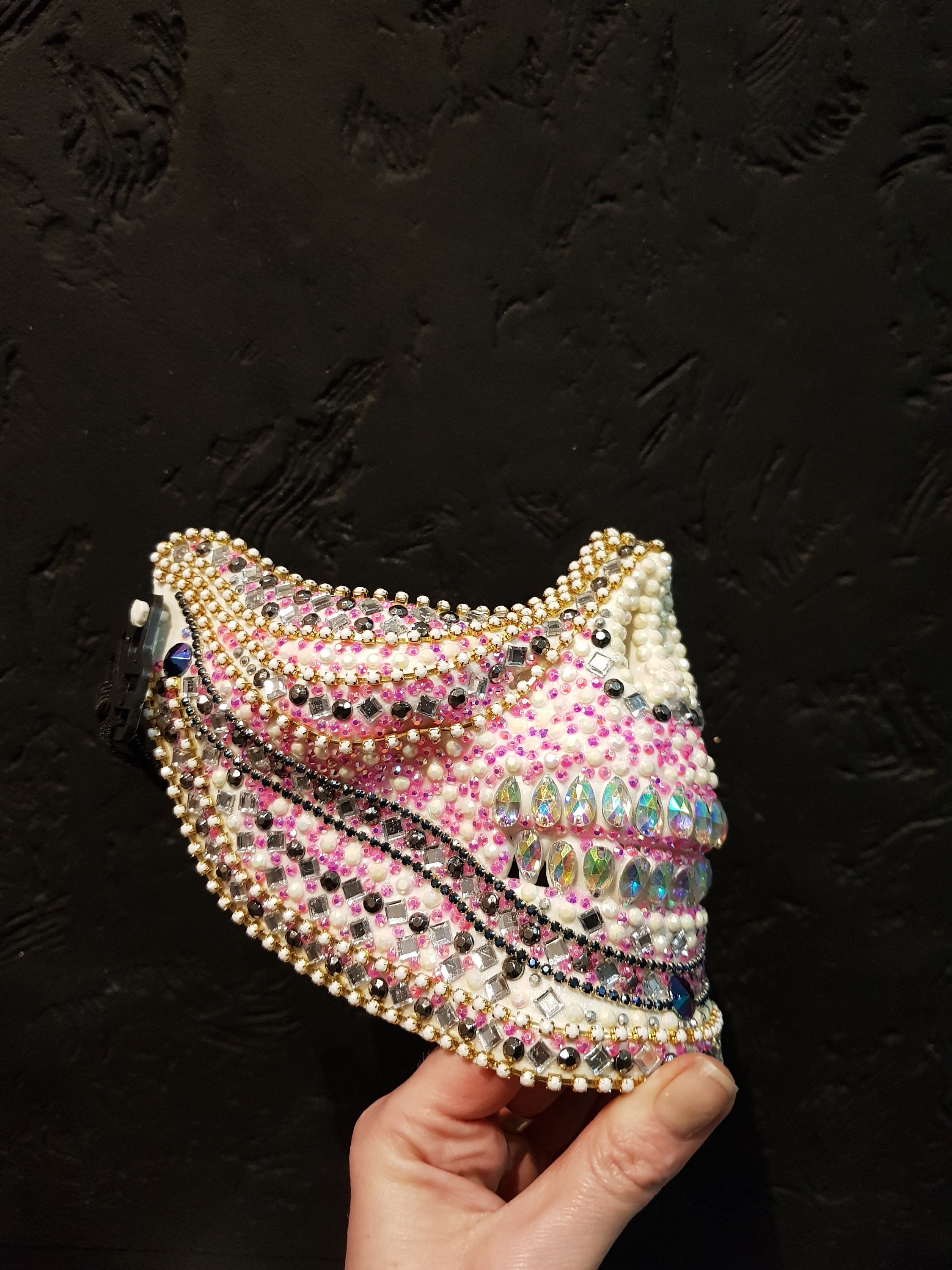 Skull Mask, Halloween Mask, Rave Mask, DJ Mask, Masquerade Mask, Rave ...