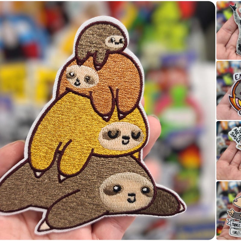Sloth Iron on Patch - Etsy