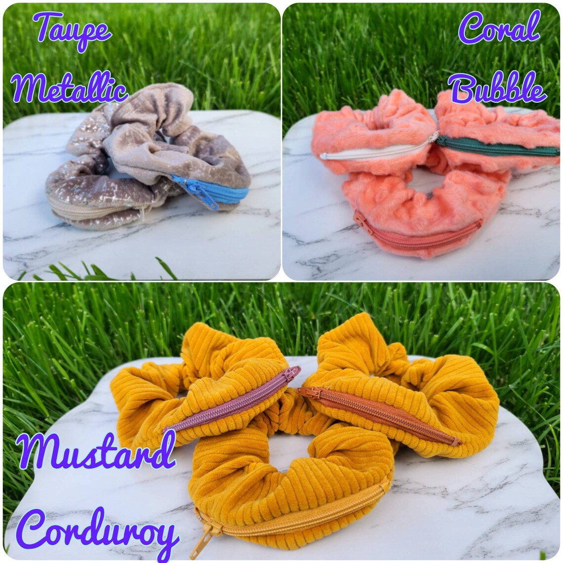 Stash Scrunchie Stashie Zipper Scrunchie Pocket - Etsy