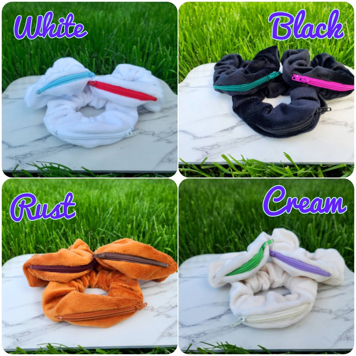 Stash Scrunchie Stashie Zipper Scrunchie Pocket - Etsy