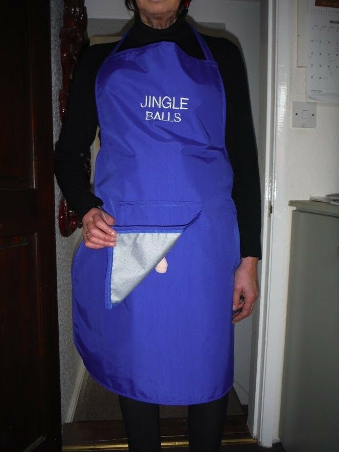 Novelty Funny Apron Joke With Secret Willy Embroidered With "jingle ...