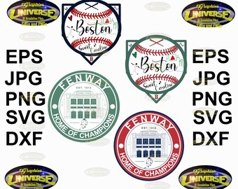 Boston Red Sox Dxf | Etsy