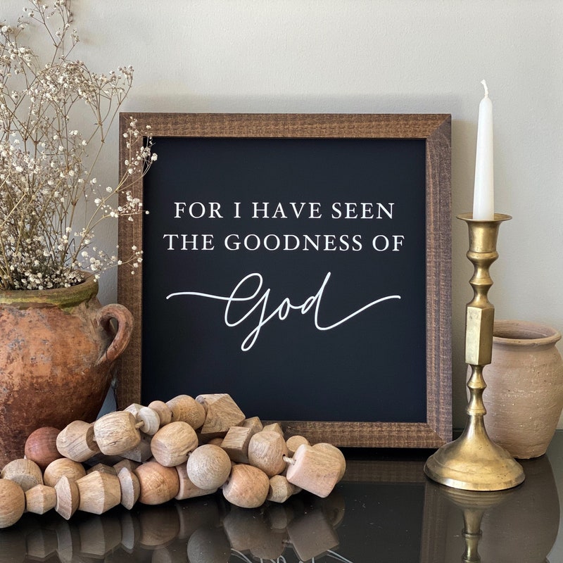 Goodness of God Sign - Etsy
