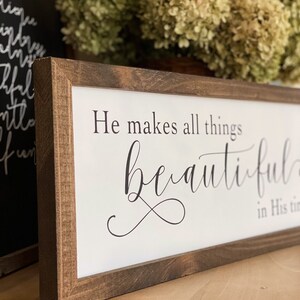 He Makes All Things Beautiful in His Time, Jesus Sign, Christian Hymn ...