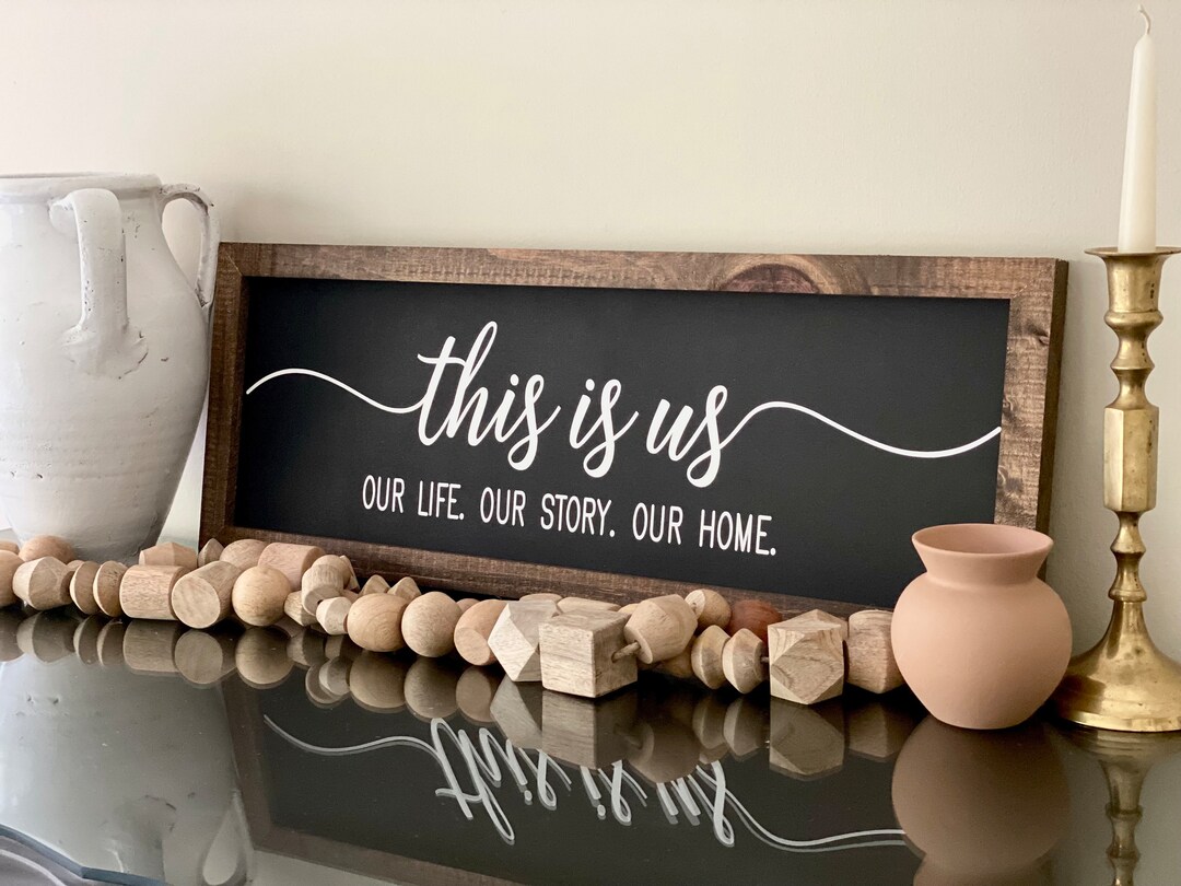 This is Us Wood Sign, Entryway Sign, Wooden Sign, Family, Housewarming ...