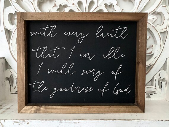 Goodness of God Wood Sign Christian Sign Jesus | Etsy