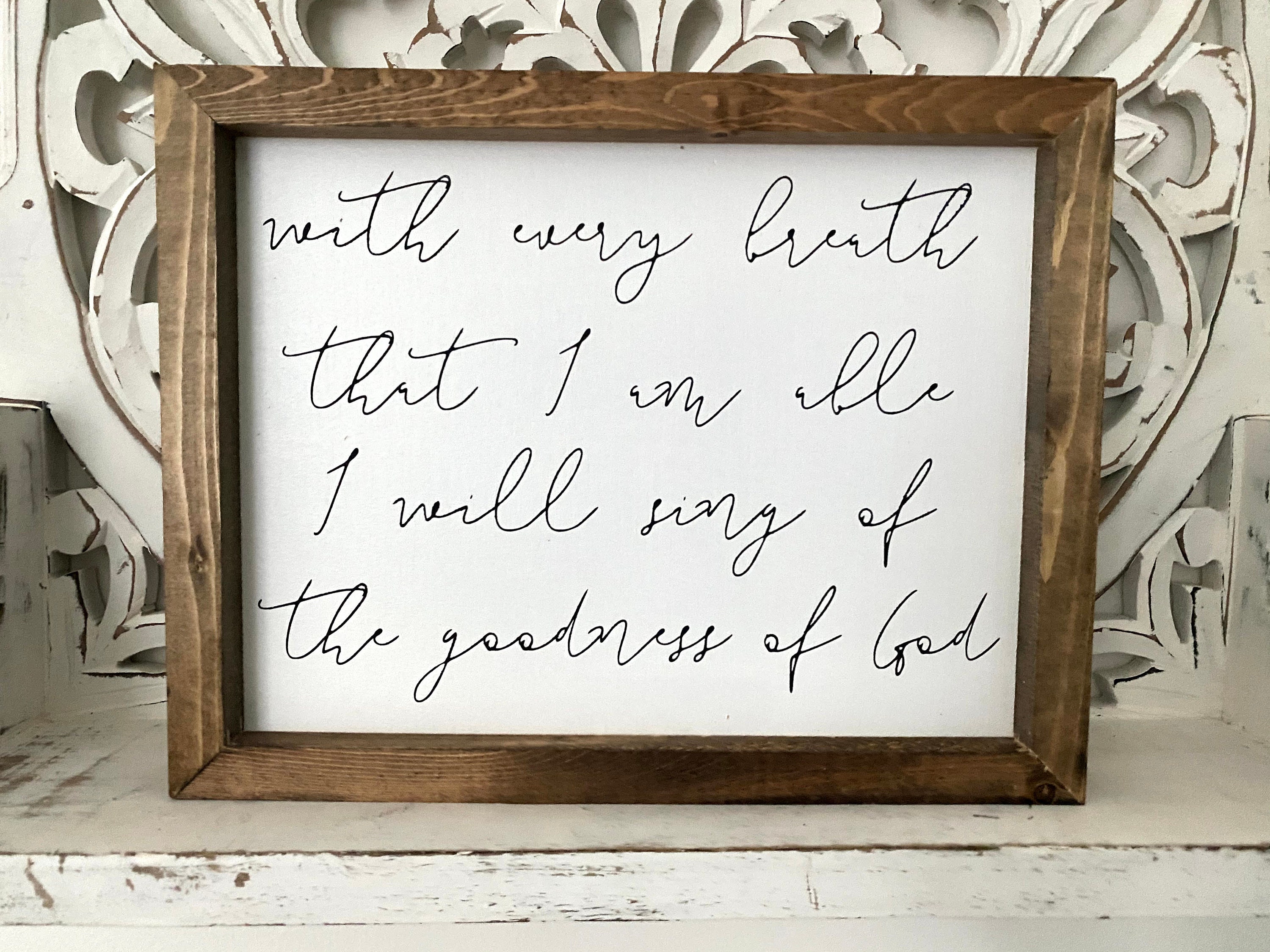 Goodness of God Wood Sign Christian Sign Jesus | Etsy