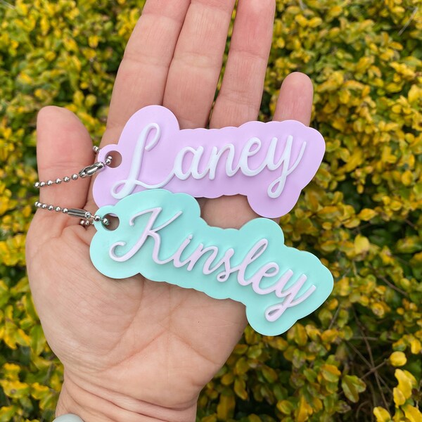 Name Keychain - Etsy