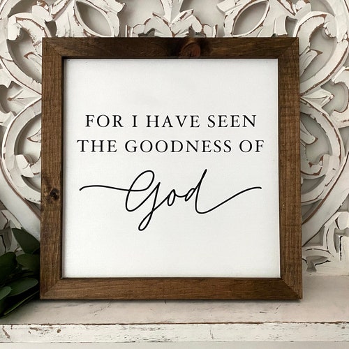 Goodness of God Wood Sign Christian Sign Jesus - Etsy