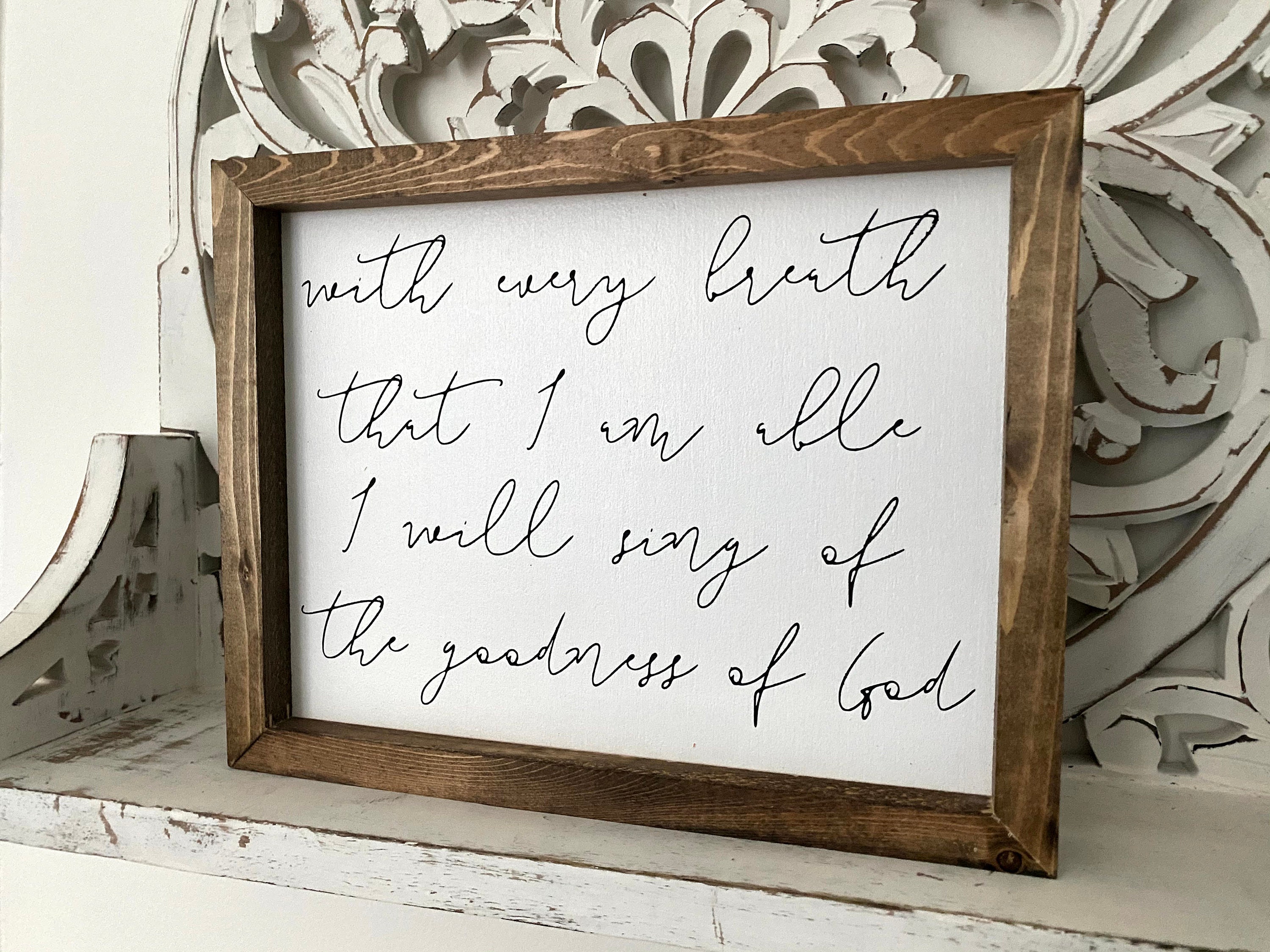 Goodness of God Wood Sign Christian Sign Jesus | Etsy