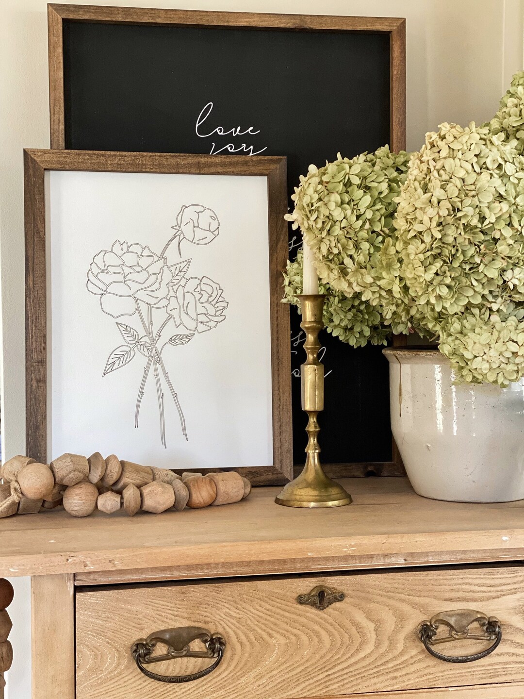 Bouquet Flower Art, Wood Flower Sign, Peony Flower Sign, Gift Idea ...