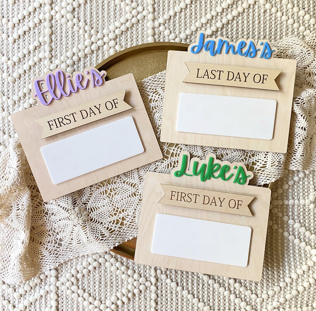 First Day of School Sign, Acrylic Personalized,back to School Prop ...