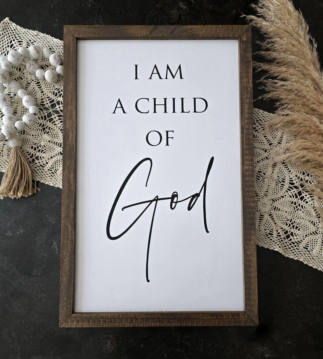 I Am A Child of God, Handmade Wood Sign, Painted Sign, Wall Art, Modern ...