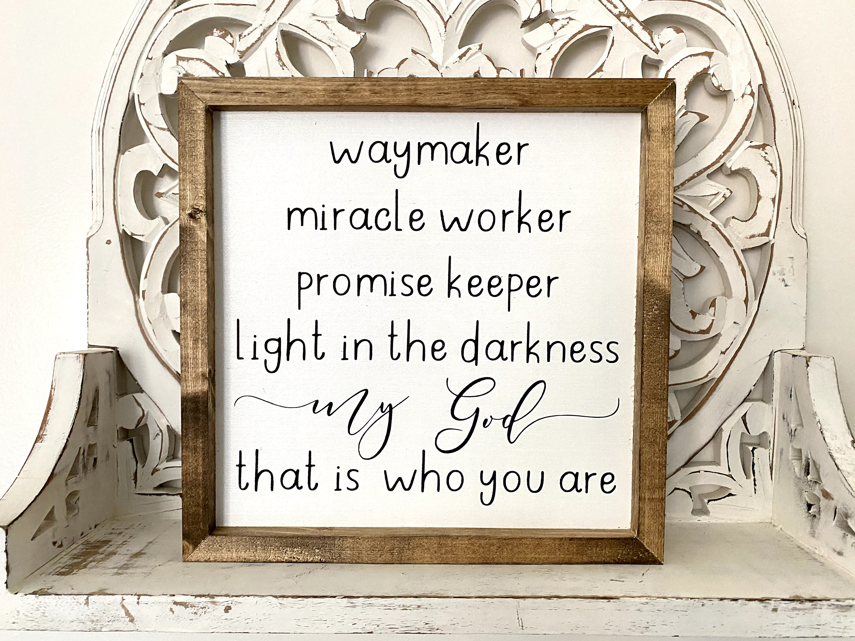 Waymaker Miracle Worker Wood Sign Wooden Sign Worship Song - Etsy UK