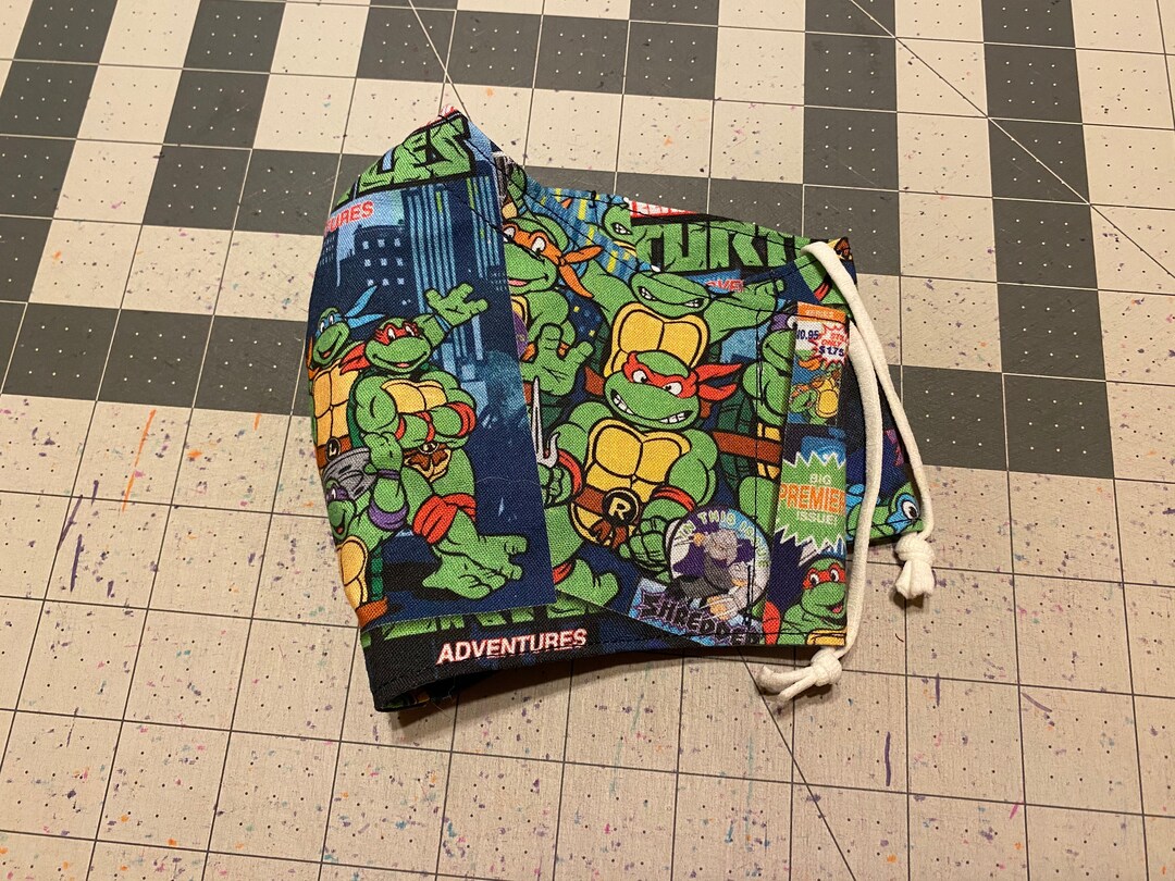 Teenage Mutant Ninja Turtles Comic Book Face Mask With Filter Pocket ...