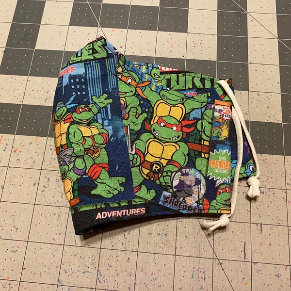 Teenage Mutant Ninja Turtle Face Mask - Etsy