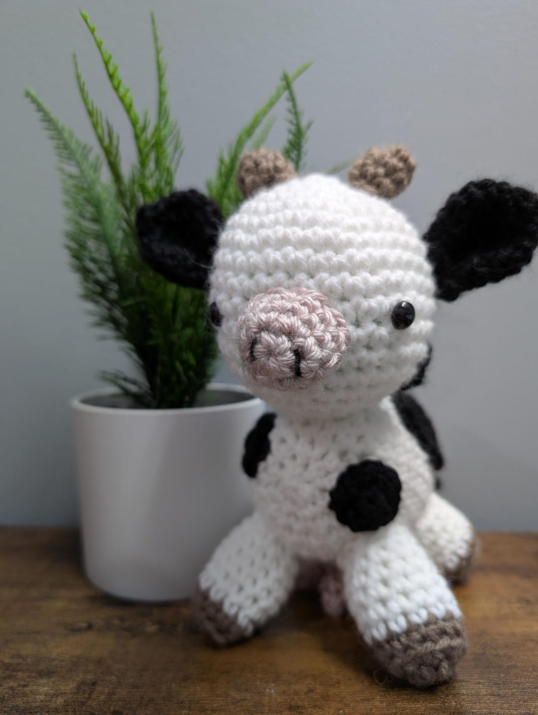 Cute Cow Amigurumi Crochet Stuffy - Etsy