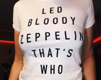 Led Zeppelin Tee | Etsy