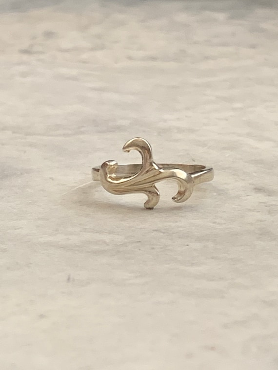 Vintage 14k Solid Gold Free Form Band Ring, Size 6, 1… - Gem