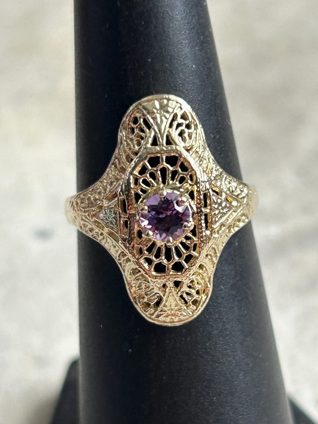 Vintage Genuine Amethyst Ring, Victorian Amethyst Ring, February ...
