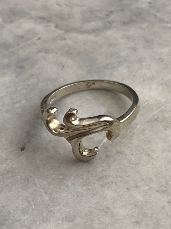 Vintage 14k Solid Gold Free Form Band Ring, Size 6, 1… - Gem