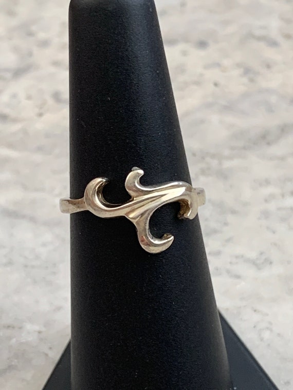 Vintage 14k Solid Gold Free Form Band Ring, Size 6, 1… - Gem