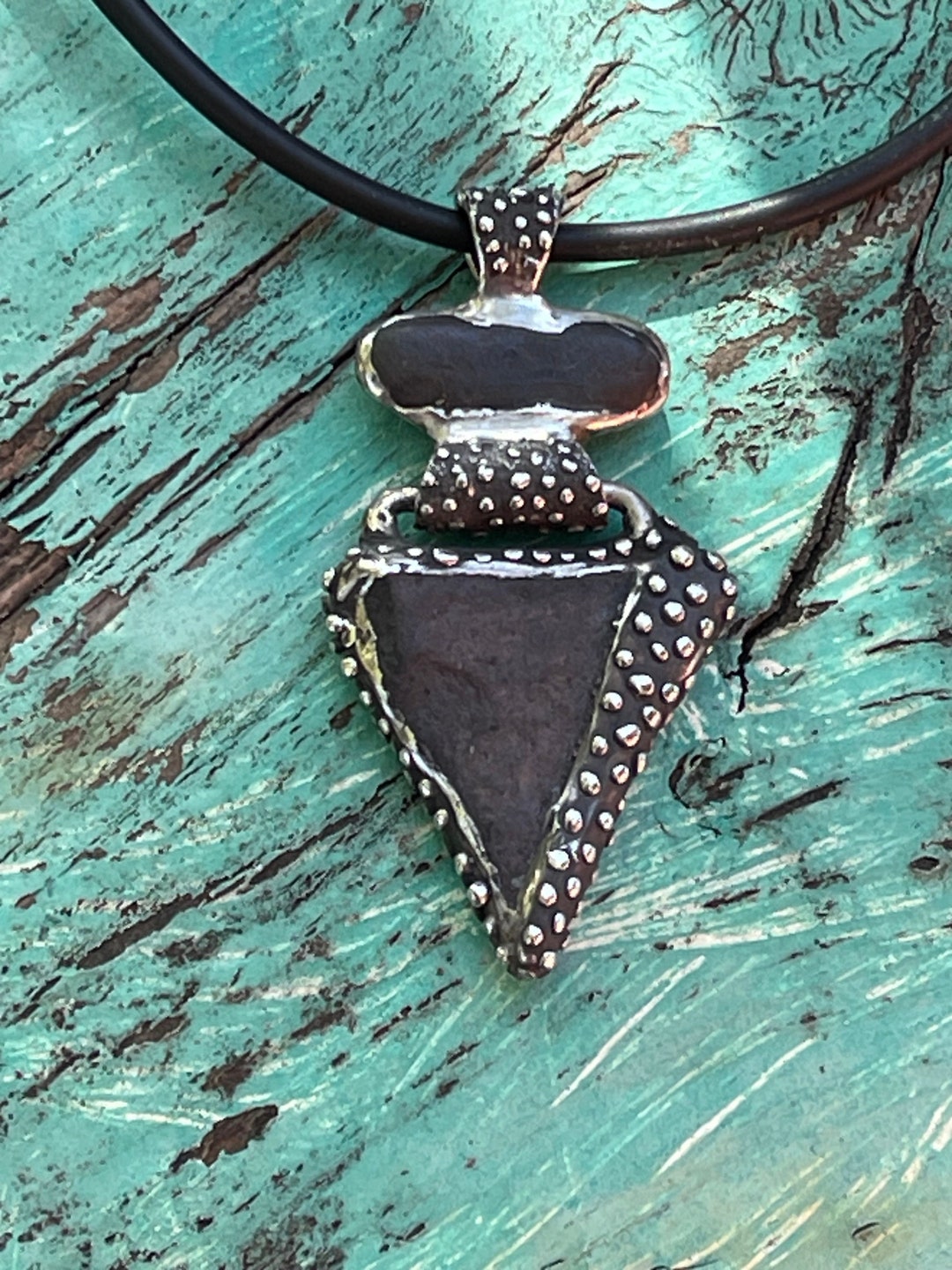 Lava Stone Pendant Set in 925 Silver, Lava Silver Pendant, Lava Jewelry ...